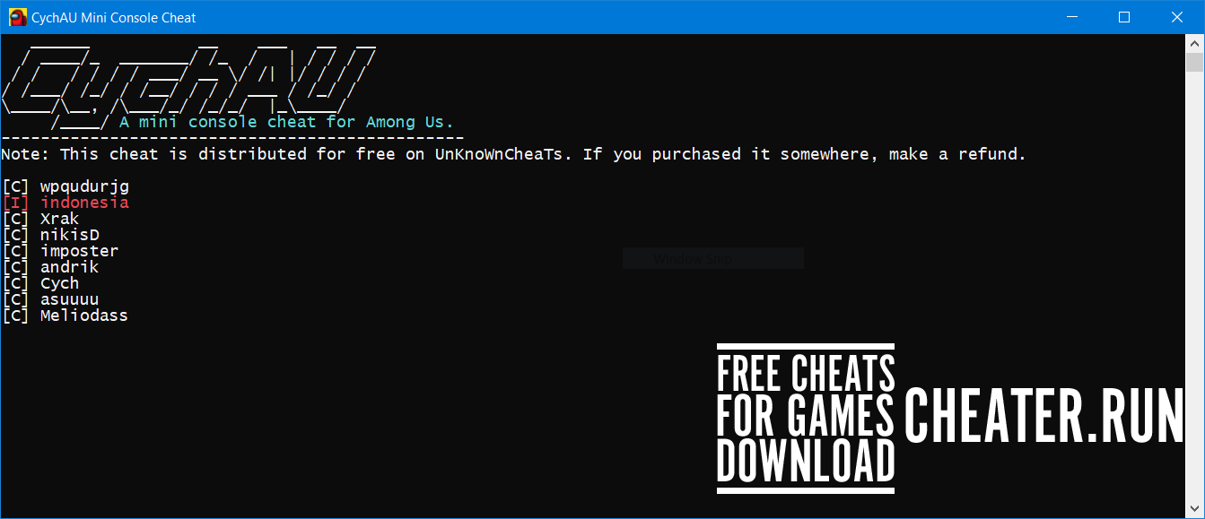 Among Us Free Cheats & Hacks Download