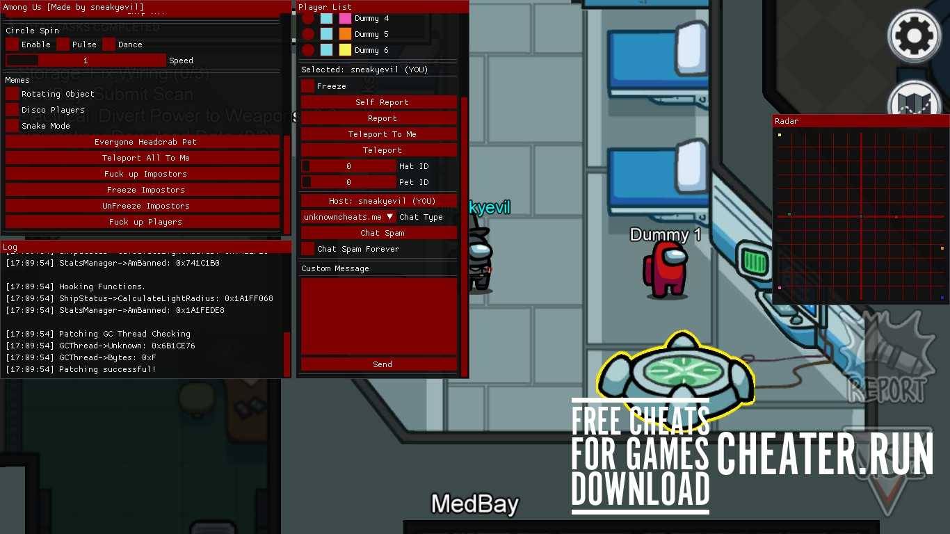 Among Us Free Cheats & Hacks Download » Page 2