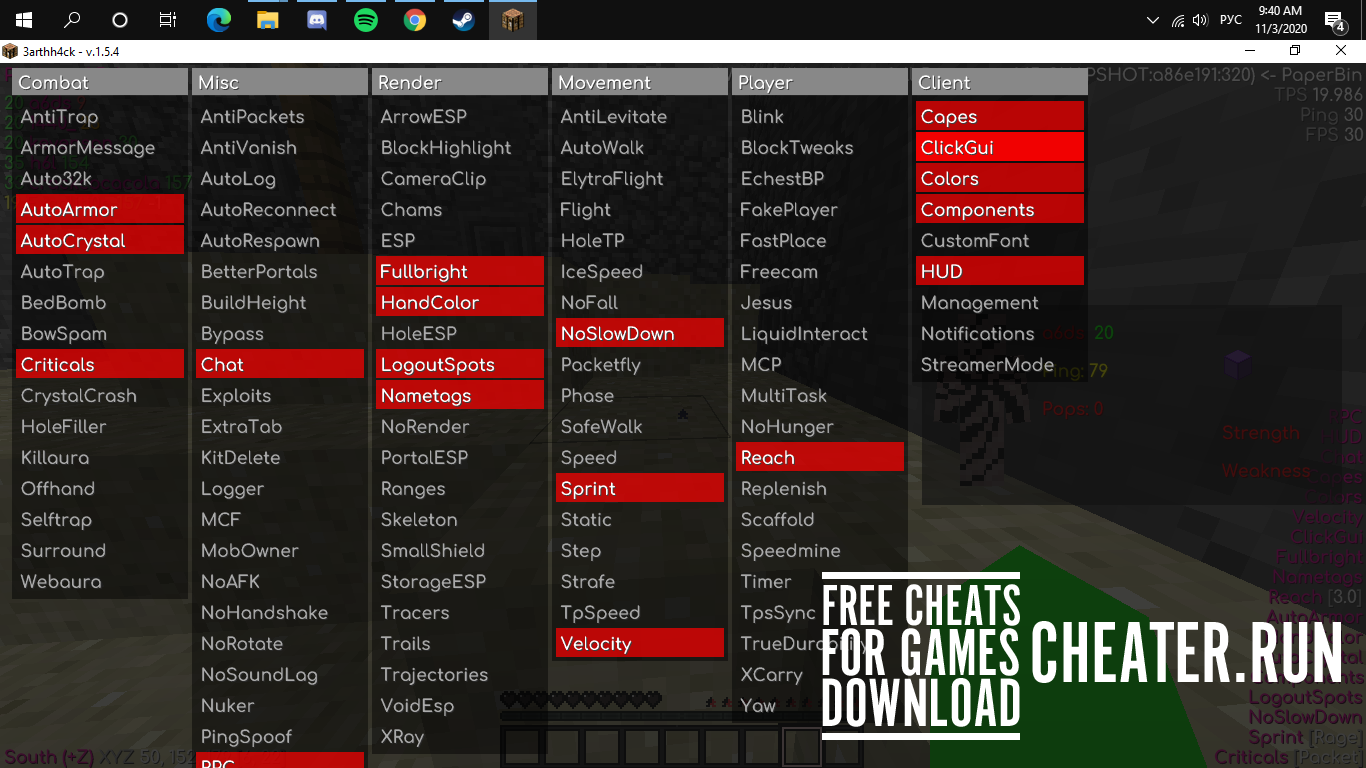 Download free cheats Minecraft » Page 3